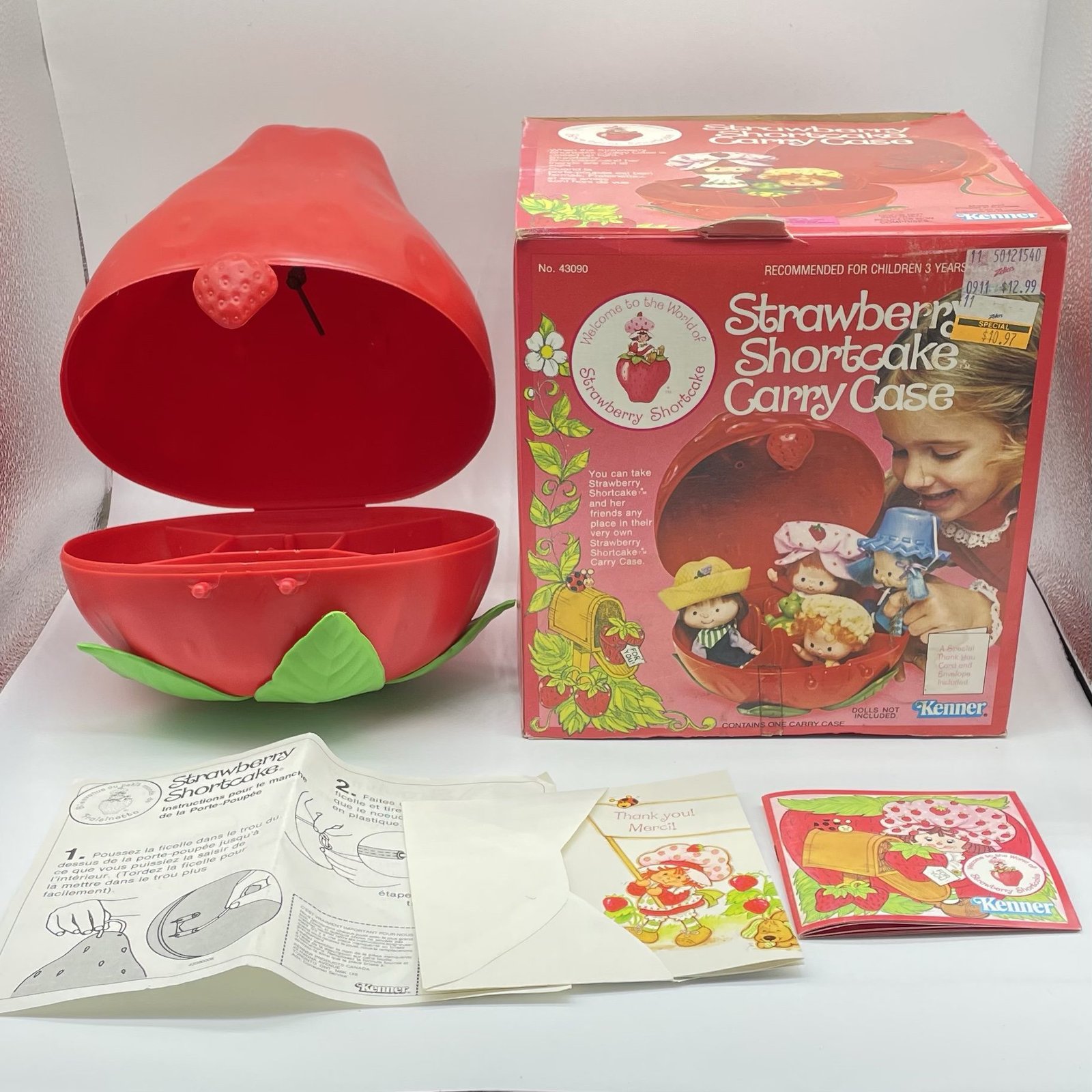 Strawberry Shortcake Carry Case 1980 with box - SellingThings.ca